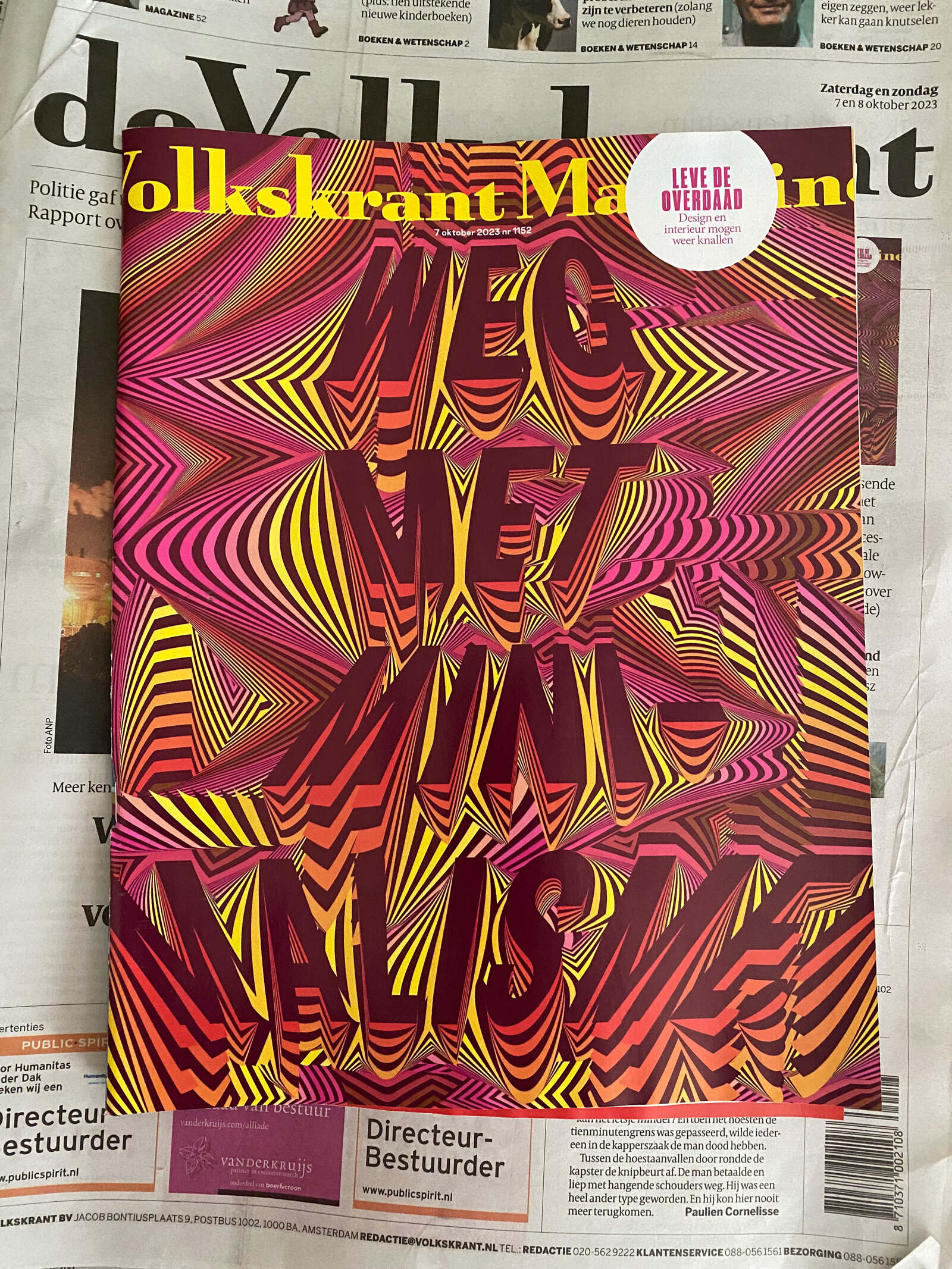 Volkskrant magazine cover - www.hansje.net