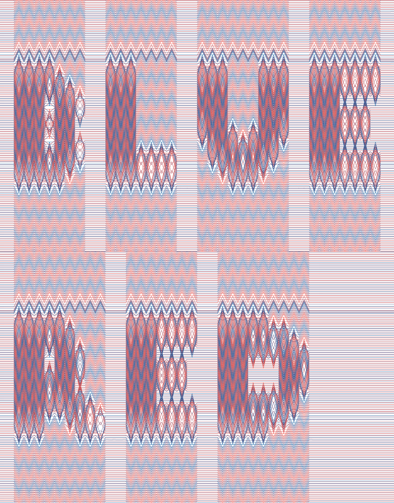 Blue Red Alphabet - www.hansje.net