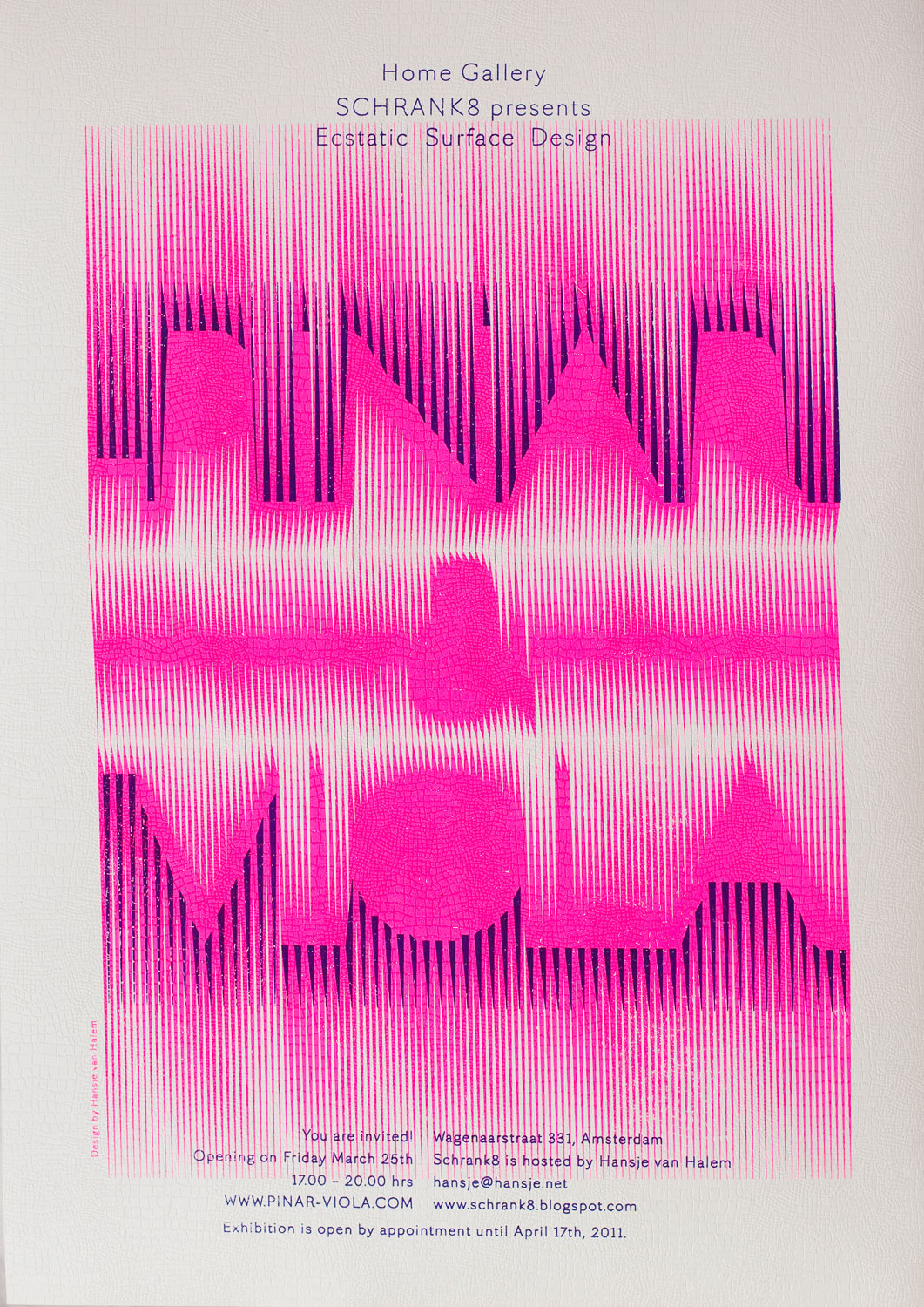 Poster - Schrank8 presents Pinar&Viola - www.hansje.net