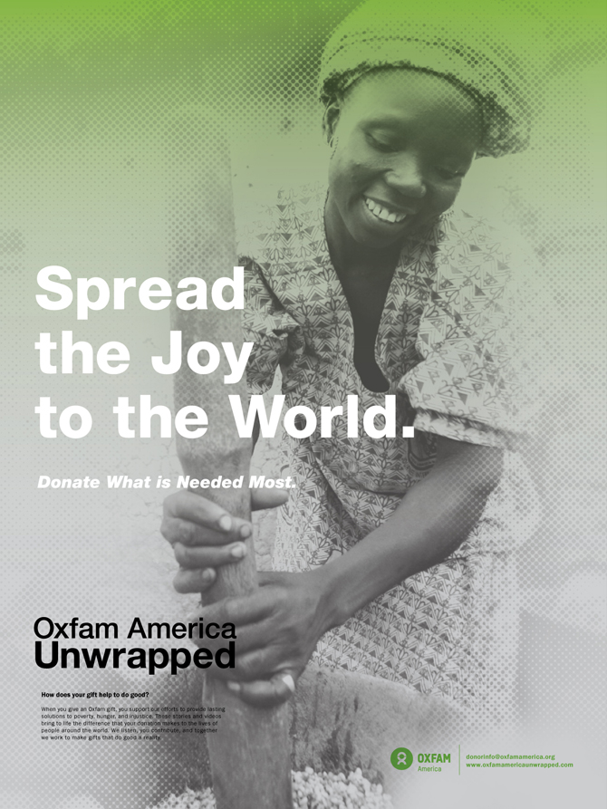 OXFAM Unwrapped - Yejin Shin | Graphic Designer