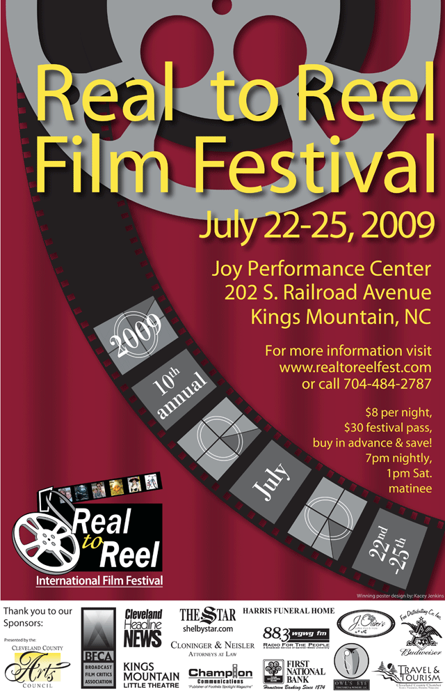 Real to Reel Film Festival poster - Kacey Jenkins