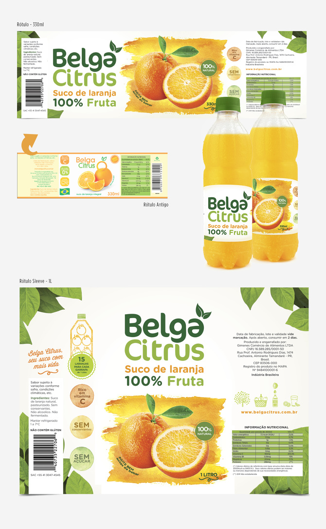 Belga Citrus Suco de Laranja - Mayara Navarro | Art Director
