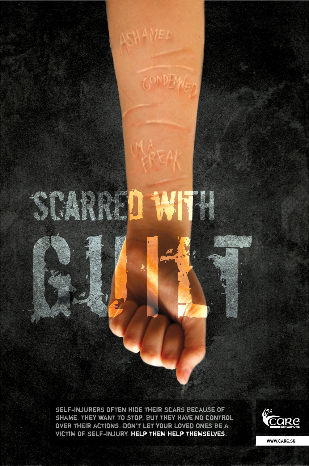 Self Injury Awareness Campaign - clarissa amabel's portfolio