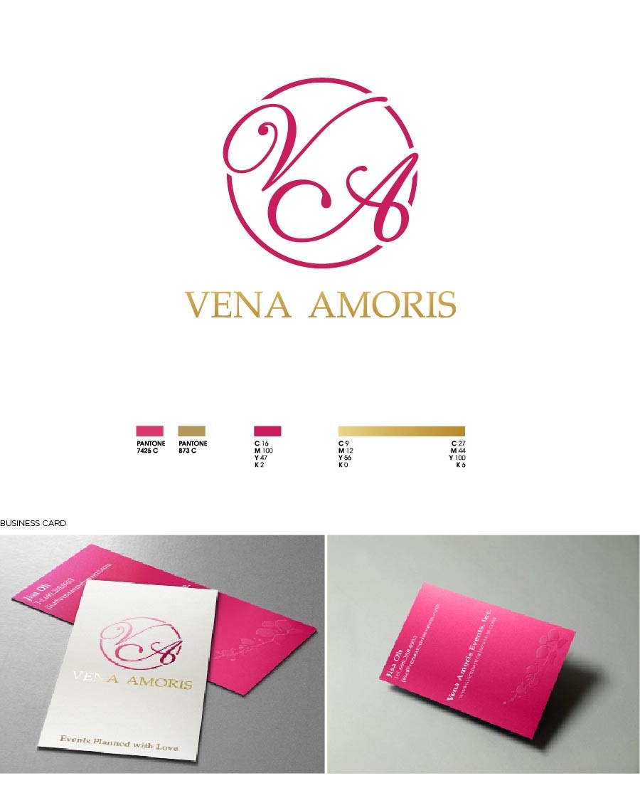 Vena Amoris Logo and Business Card Design - cloudylemon