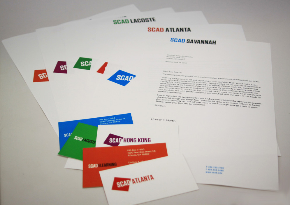 SCAD Identity System - Jessica Bronson