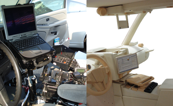 Law Enforcement Vehicle Interior Experience Design - mapping the experience