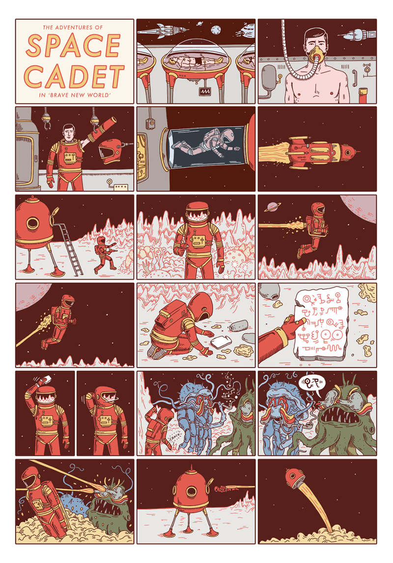 Space Cadet Comic Nobrow - Andrew Rae
