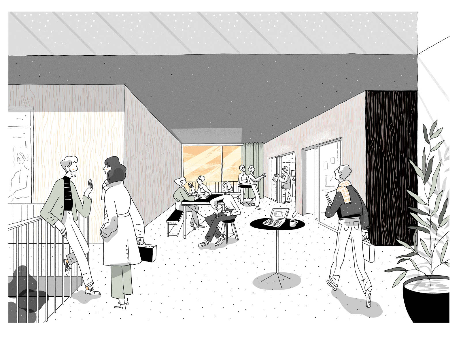 Dessins d'architecture - Intérieur - Thibaut Rassat Portfolio