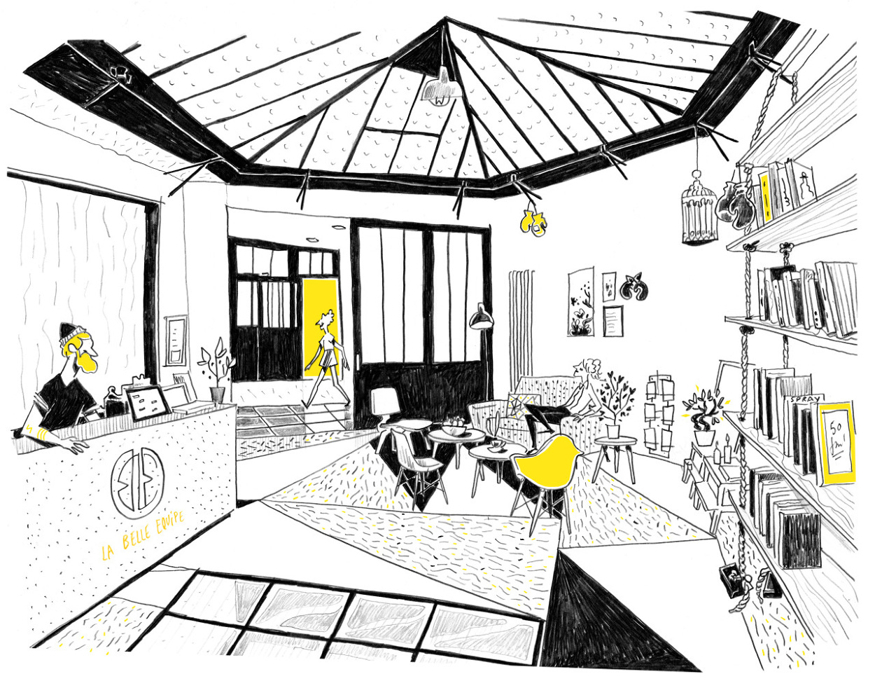 Dessins d'architecture - Intérieur - Thibaut Rassat Portfolio