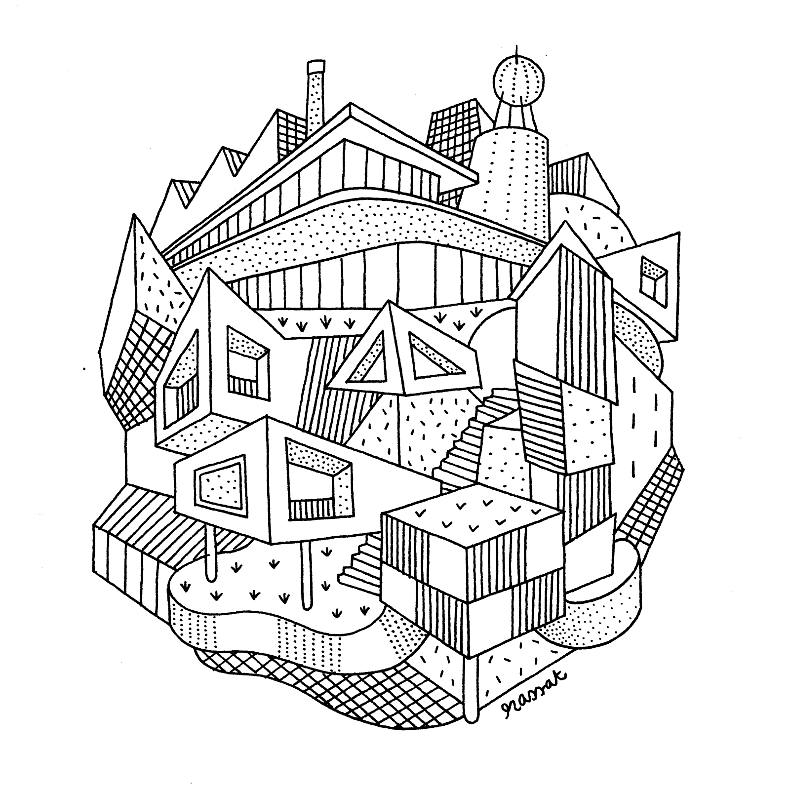 Stacked cities - Thibaut Rassat Portfolio