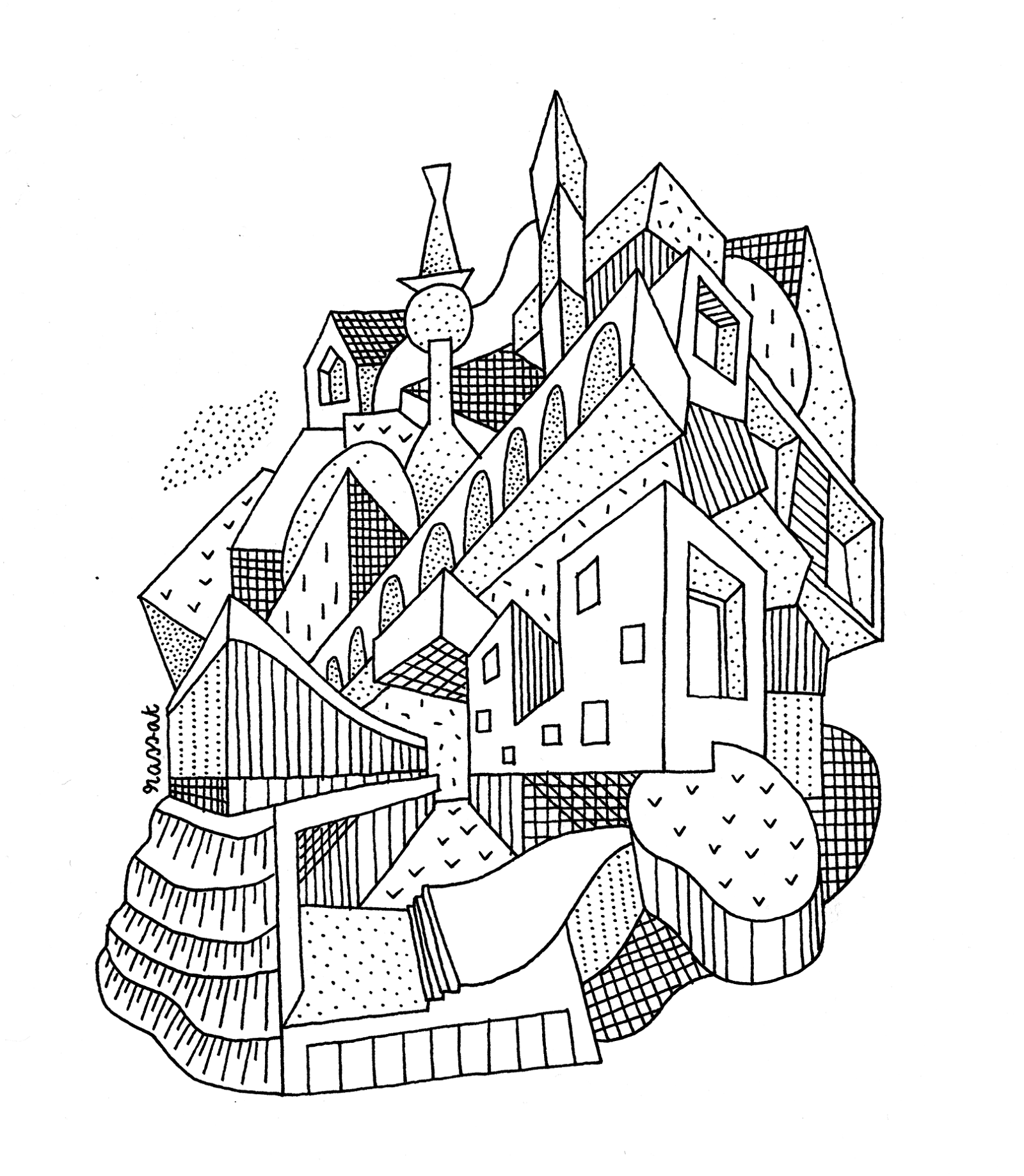 Stacked cities - Thibaut Rassat Portfolio