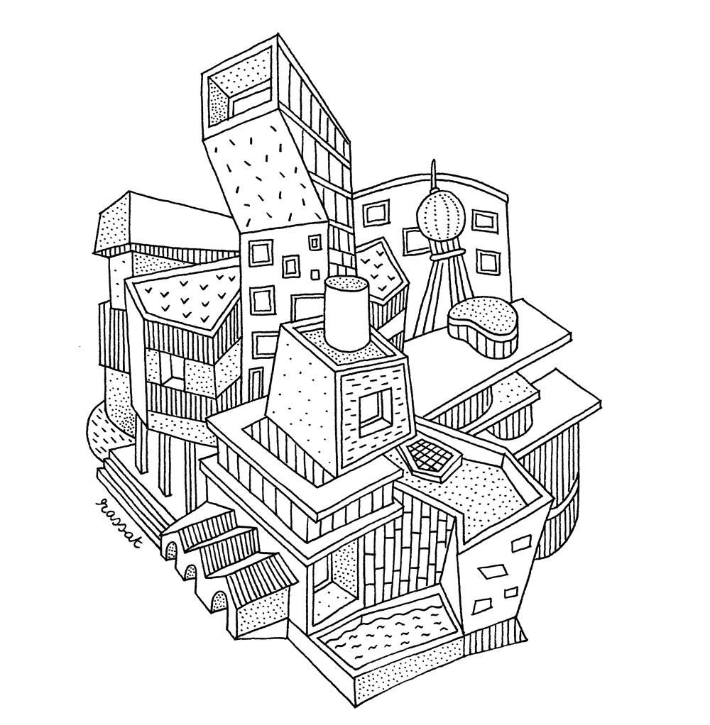 Stacked cities - Thibaut Rassat Portfolio