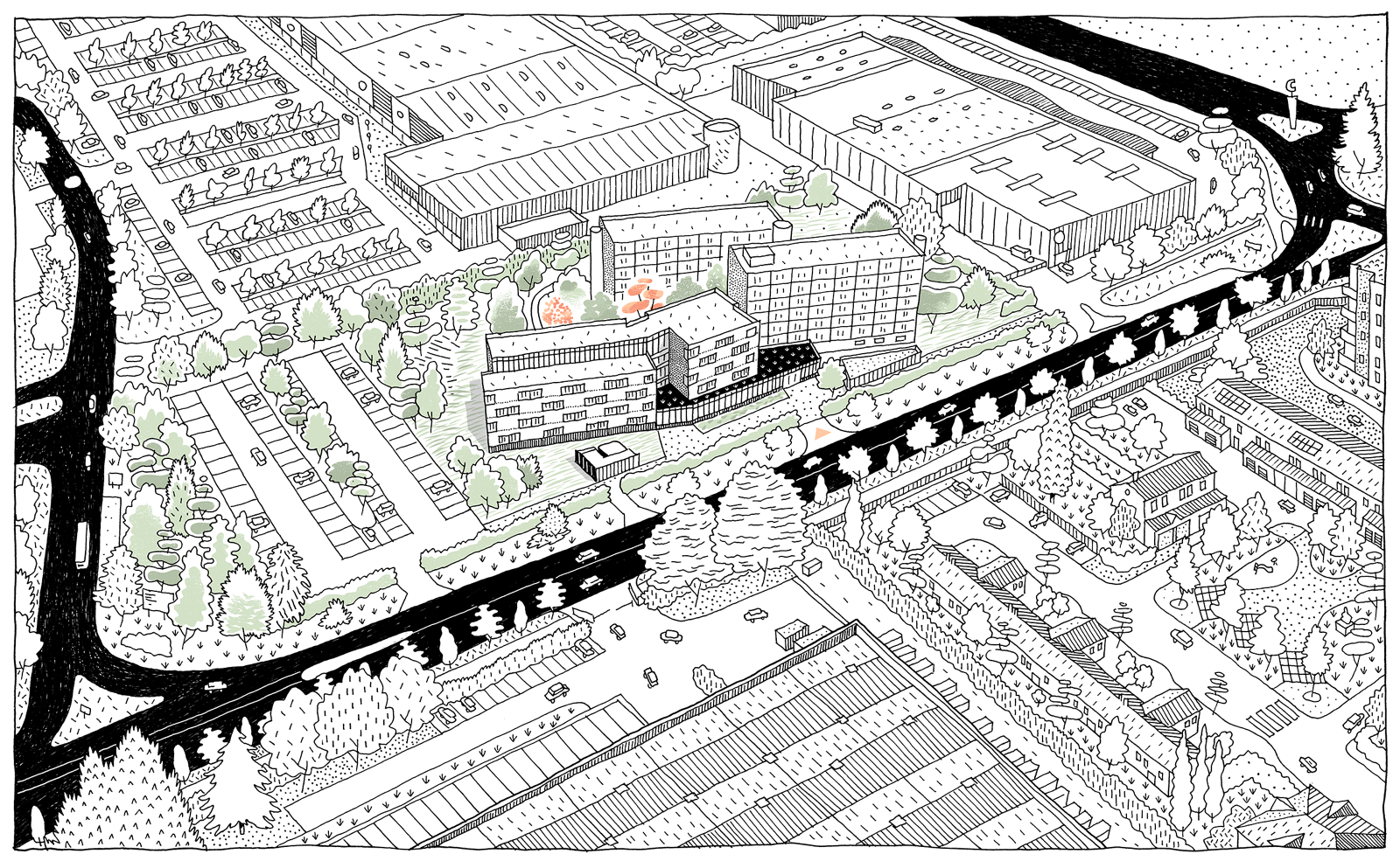 Dessin d'architecture - Axonométrie - Thibaut Rassat Portfolio