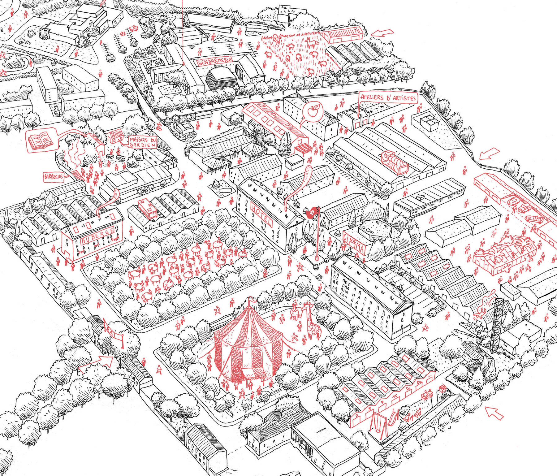 Dessin d'architecture - Axonométrie - Thibaut Rassat Portfolio
