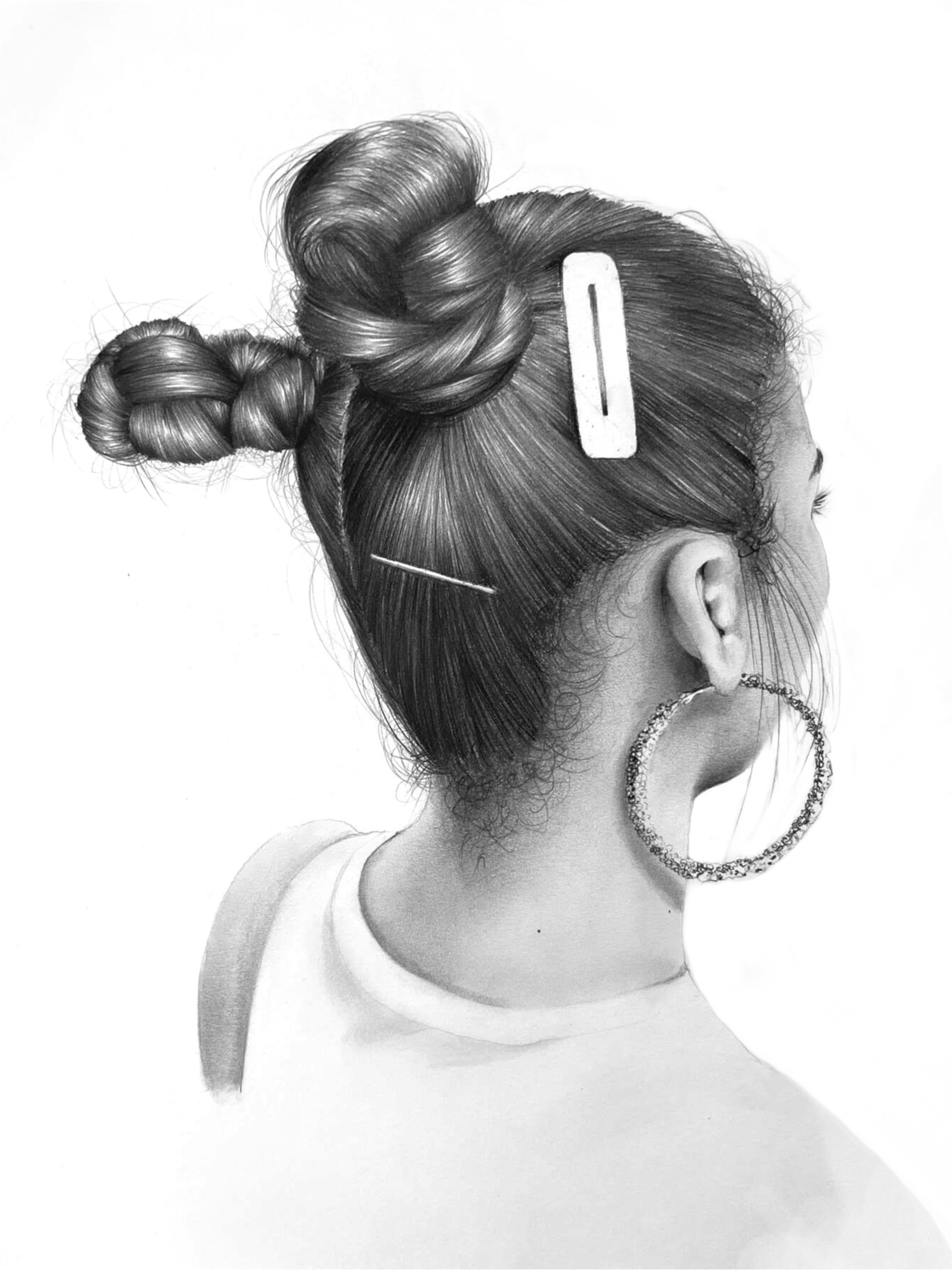 Reversed Portrait Pencil Series - Nettie Wakefield