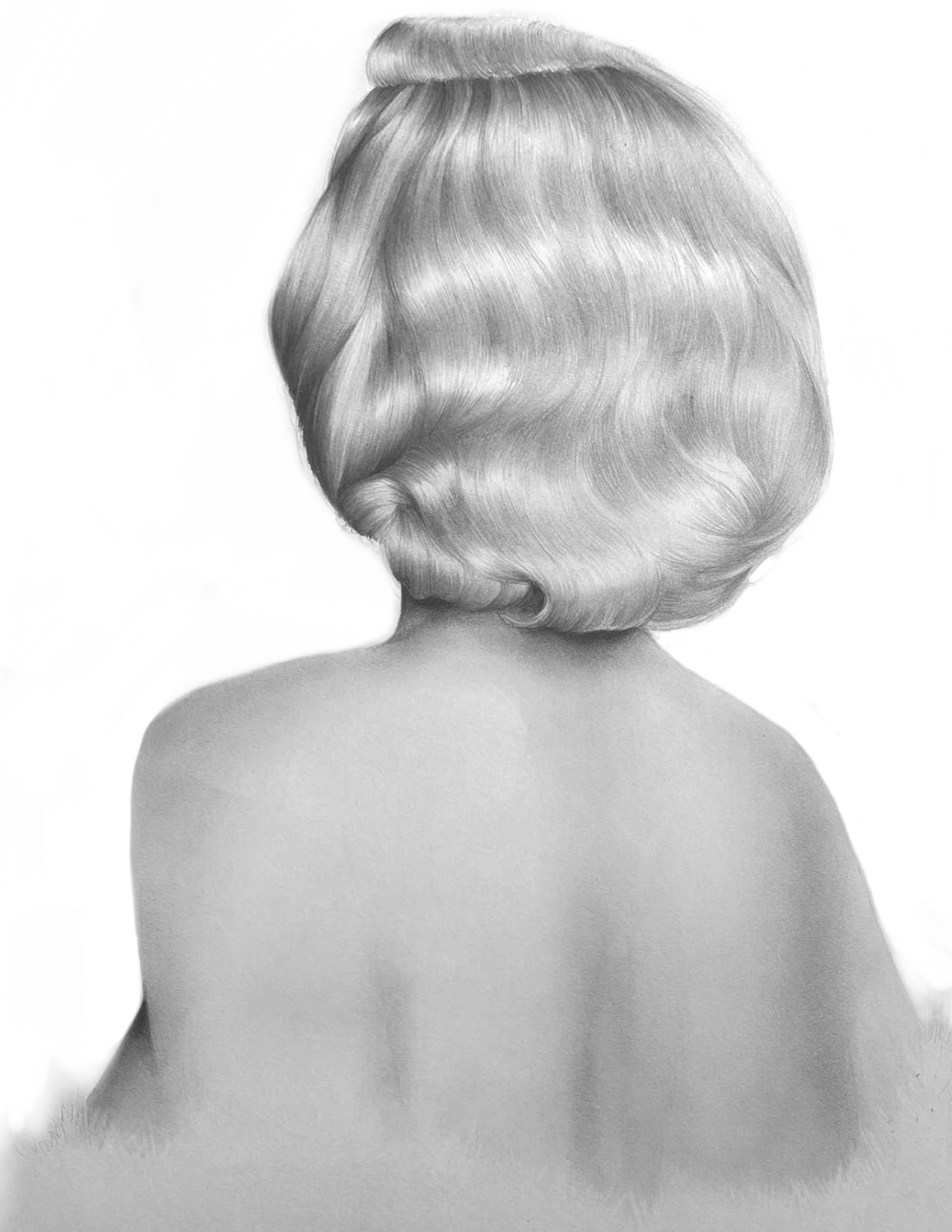 Reversed Portrait Pencil Series - Nettie Wakefield