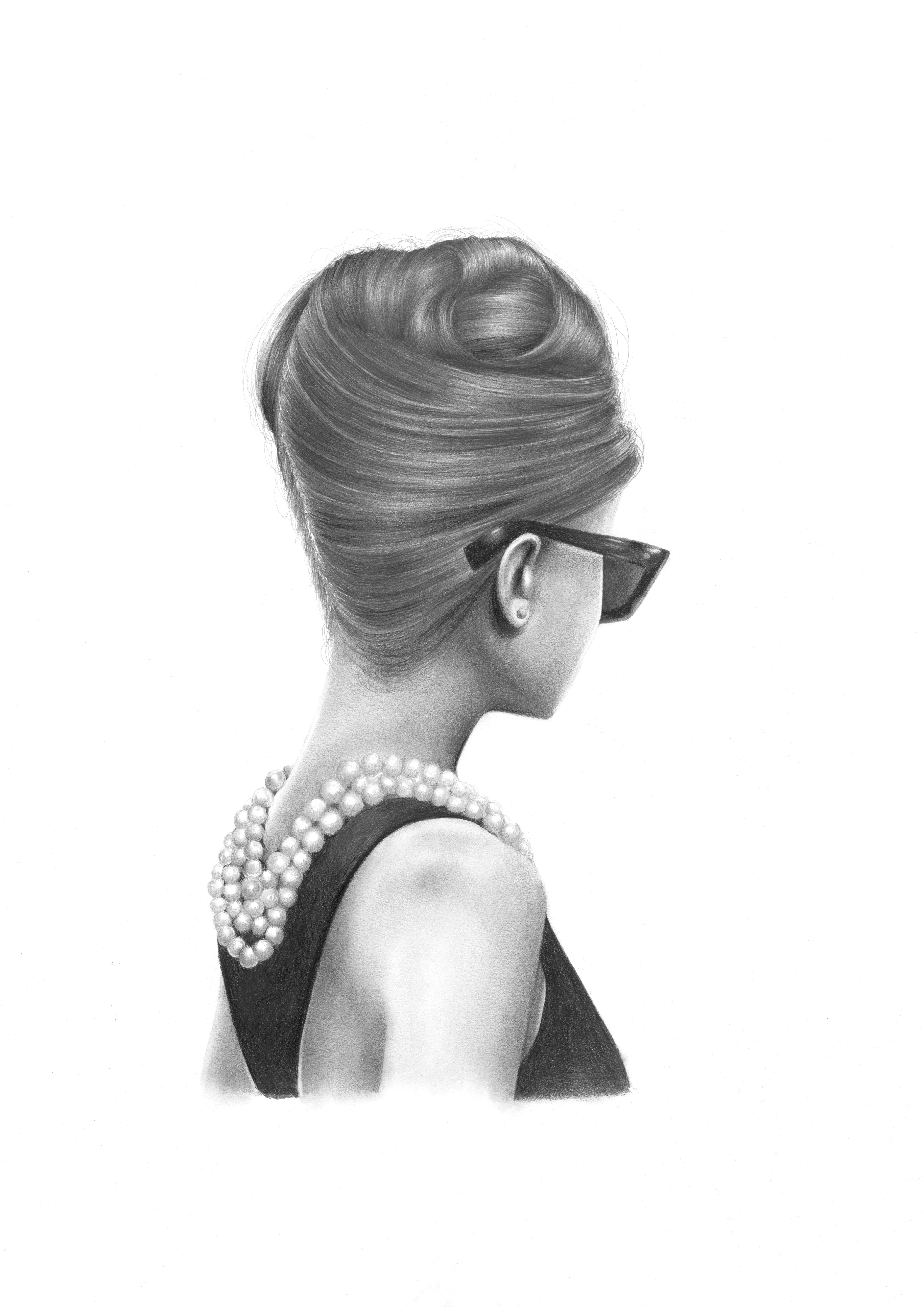 Reversed Portrait Pencil Series - Nettie Wakefield