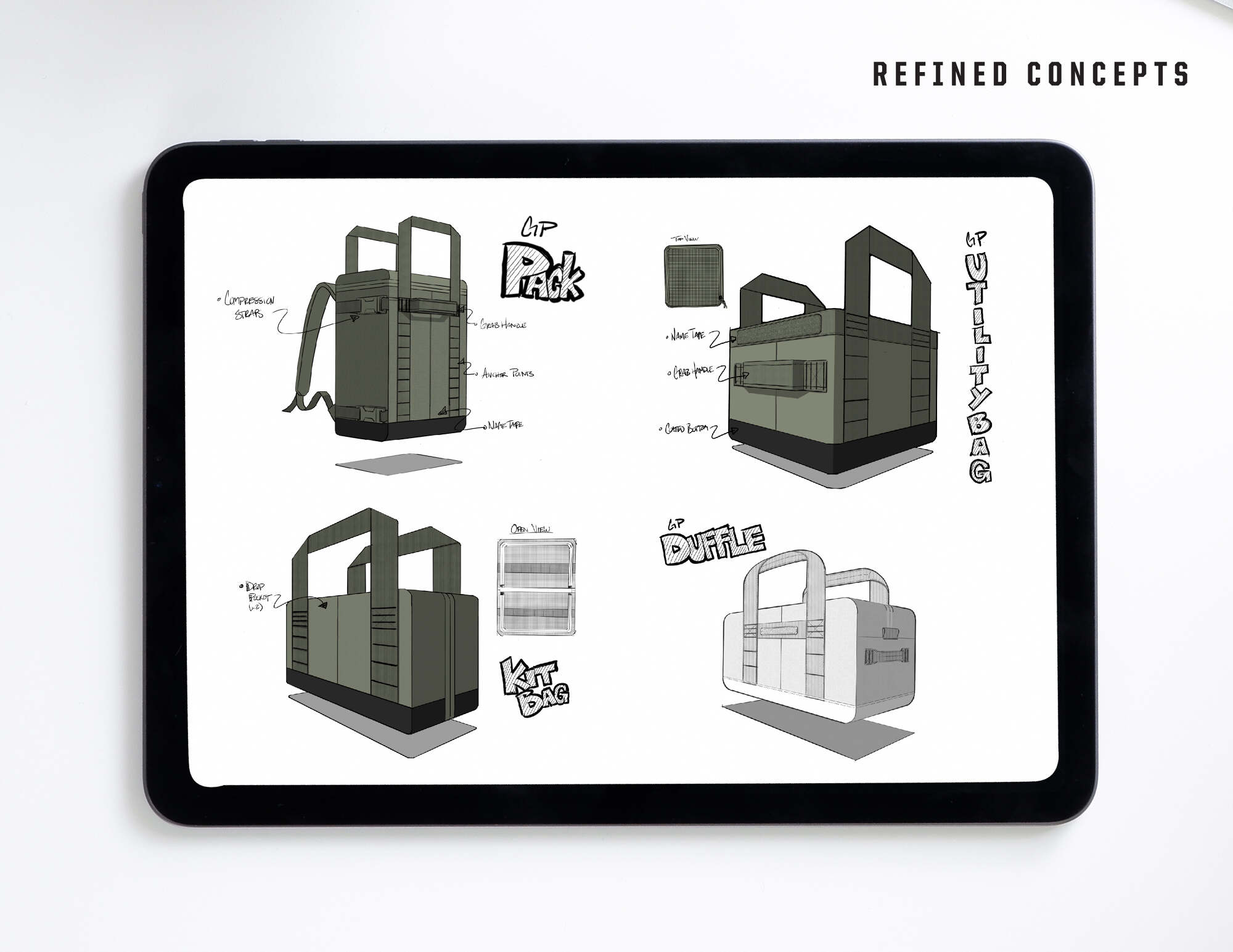 5.11 Load Ready Utility Bag Line - Justin Chambers | Industrial Designer