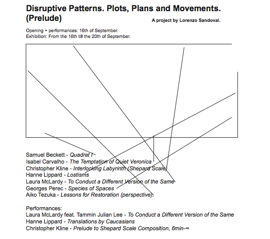 Disruptive Patterns. Plots, Plans and Movements. (Prelude) - Lorenzo ...