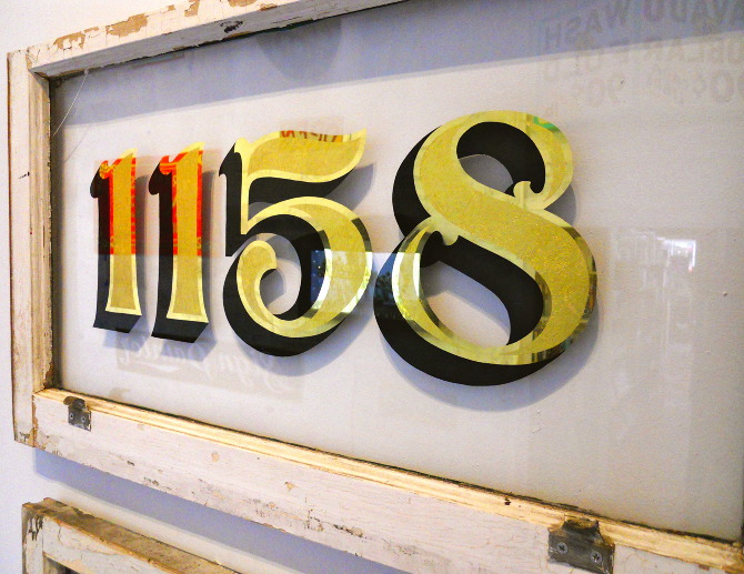Gold Leaf & Address Numbers - bestdressedsigns.com