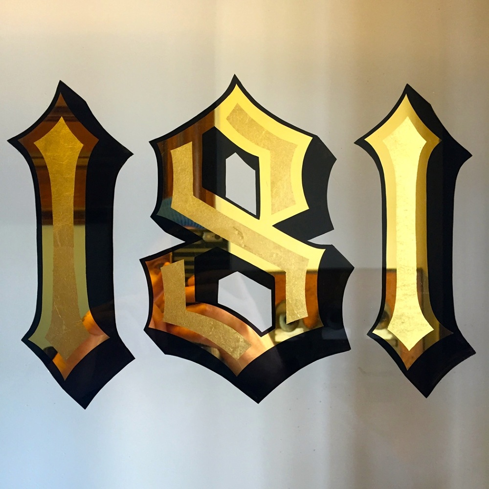 Gold Leaf & Address Numbers - bestdressedsigns.com