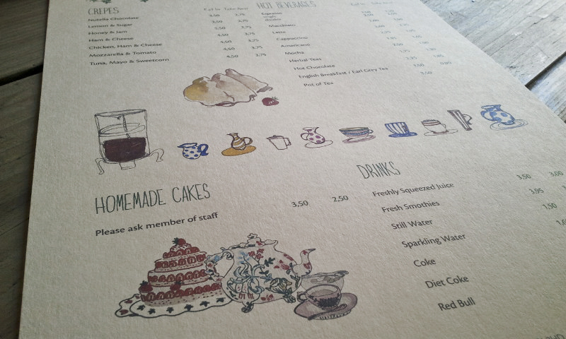 ALLANS LONDON BRIDGE Menu design - Top Stroke