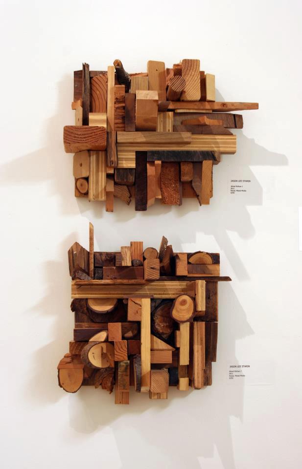 Wood Scrap Collages - Jason Lee Starin