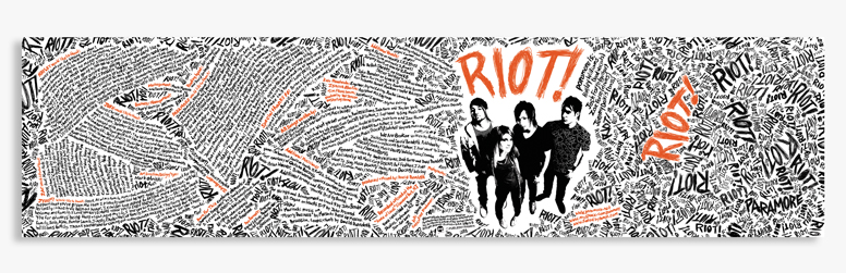 PARAMORE / RIOT! - obriski
