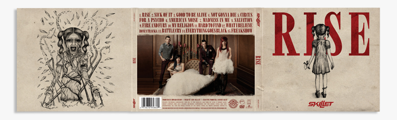 SKILLET / RISE - obriski