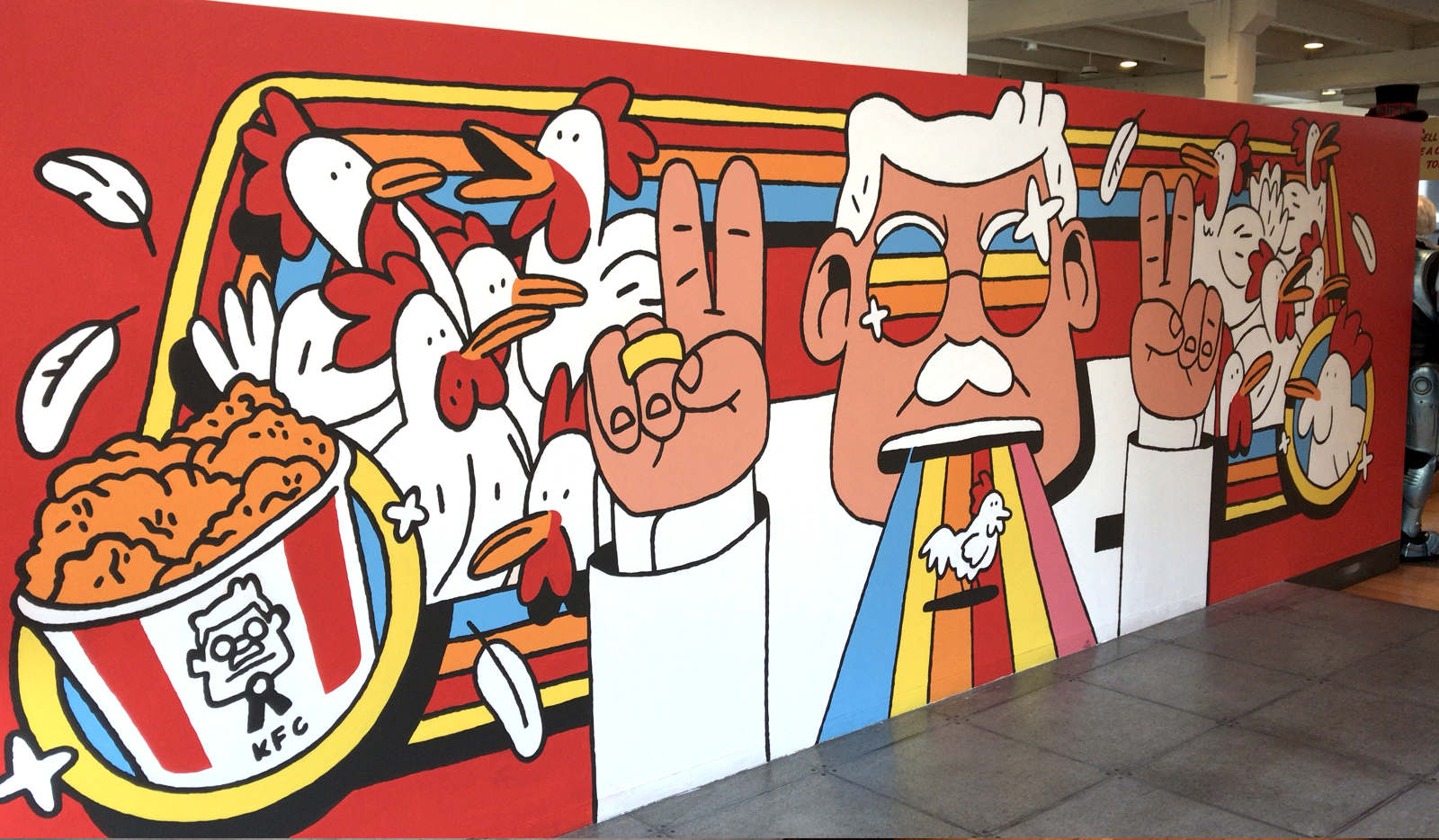 KFC mural - COLORTIME