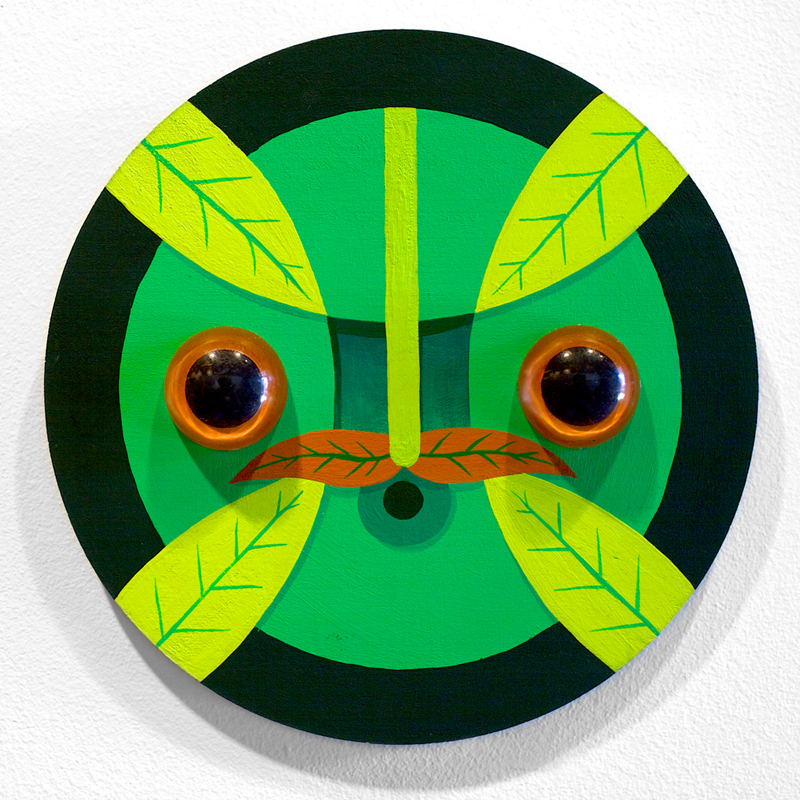 Green Man Show Roundey Faces - stevewilson