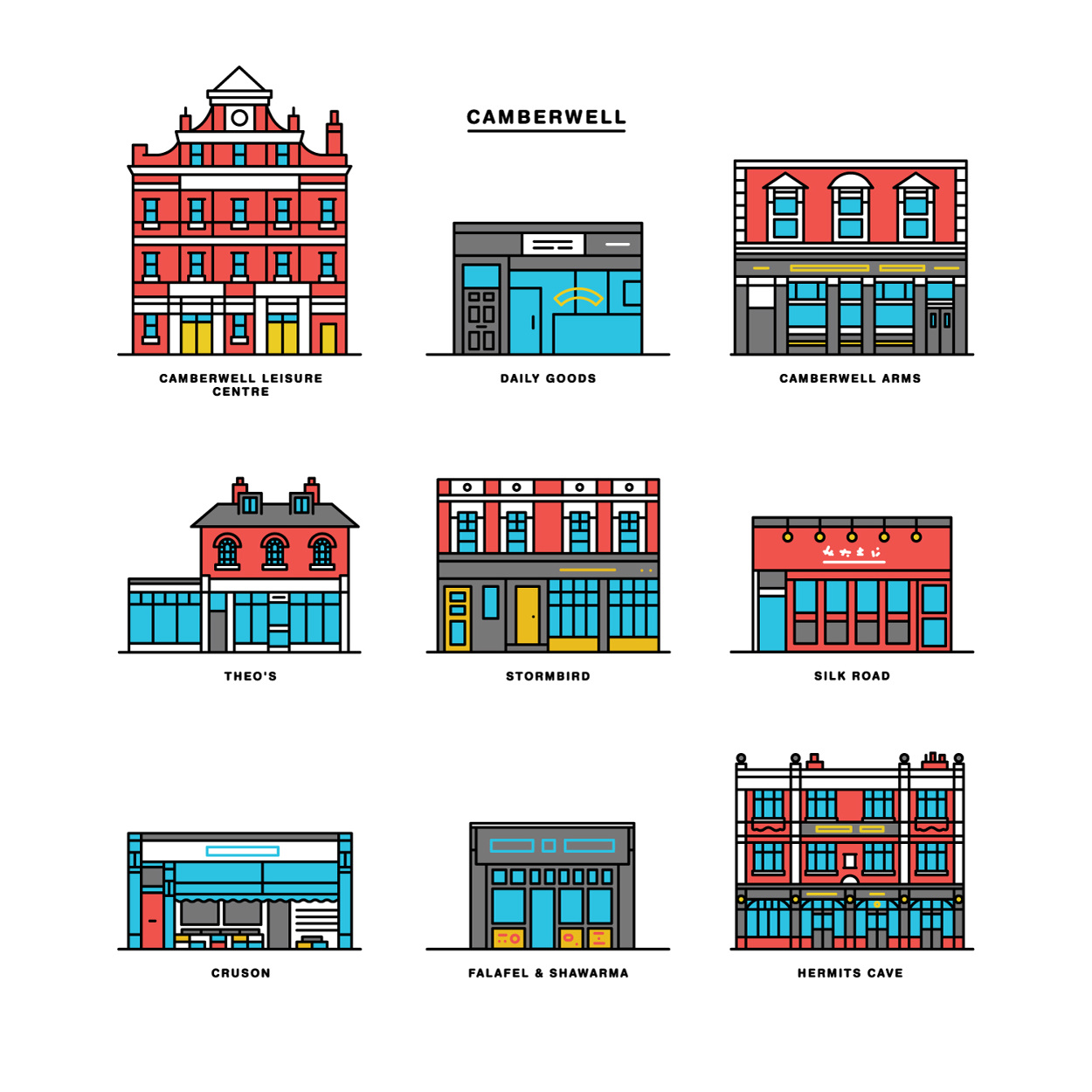Camberwell Map - sam peet illustration