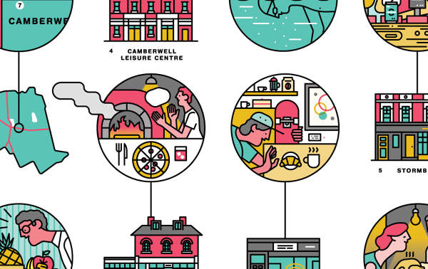 Camberwell Map - sam peet illustration