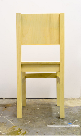 a model of the conceptual chair based on the cast of the space under ...