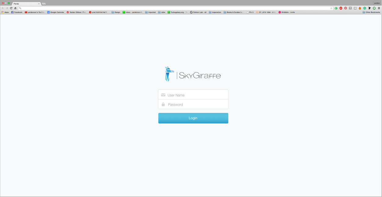 Skygiraffe - Web Application - Yarden Gilboa / ירדן גלבוע