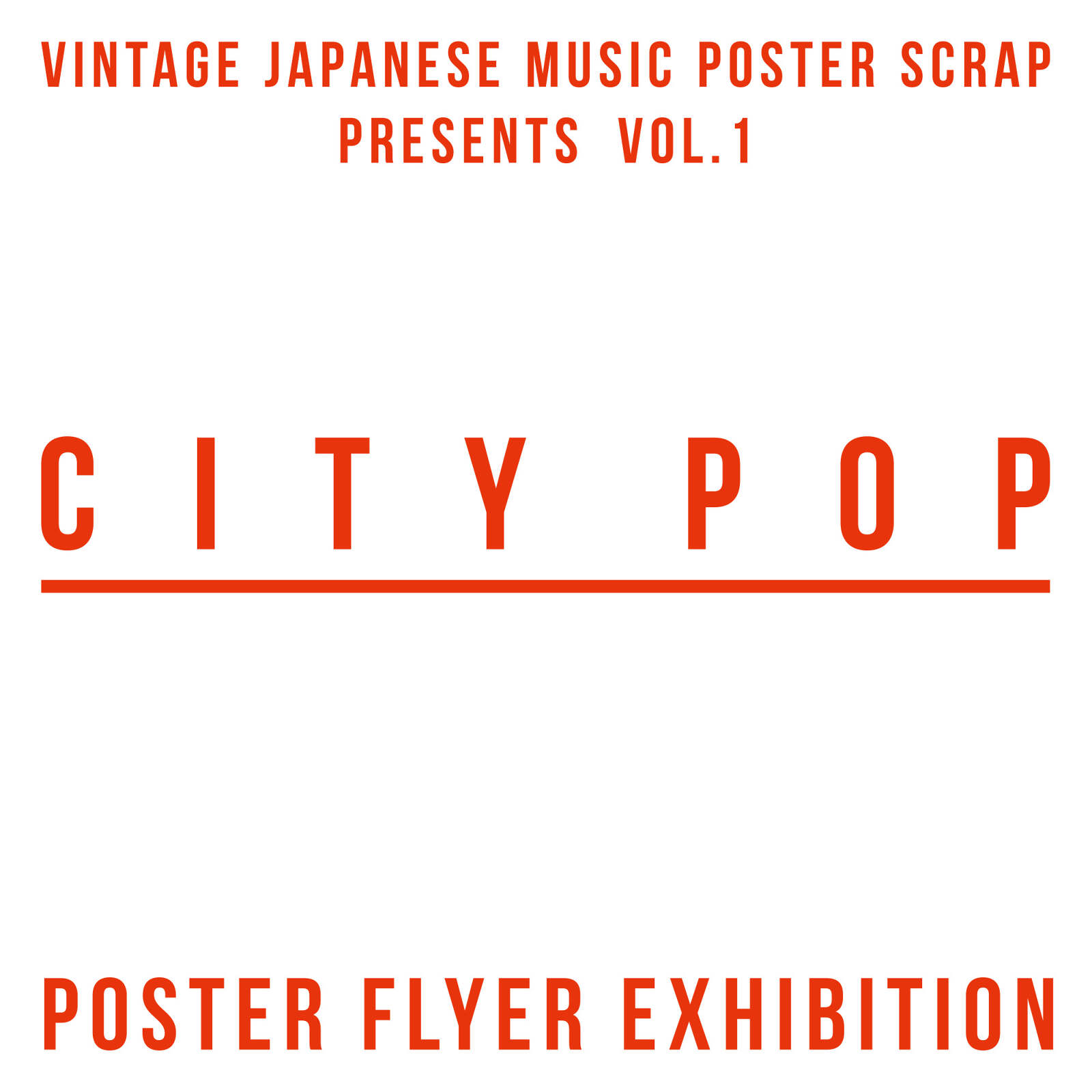 VINTAGE JAPANESE MUSIC POSTER SCRAP PRESENTS CITY POP POSTER FLYER ...