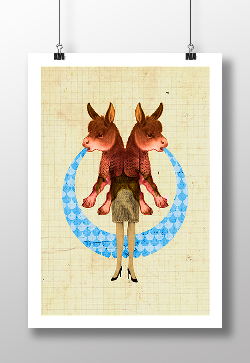 Donkey Collage Set - Laura McKellar