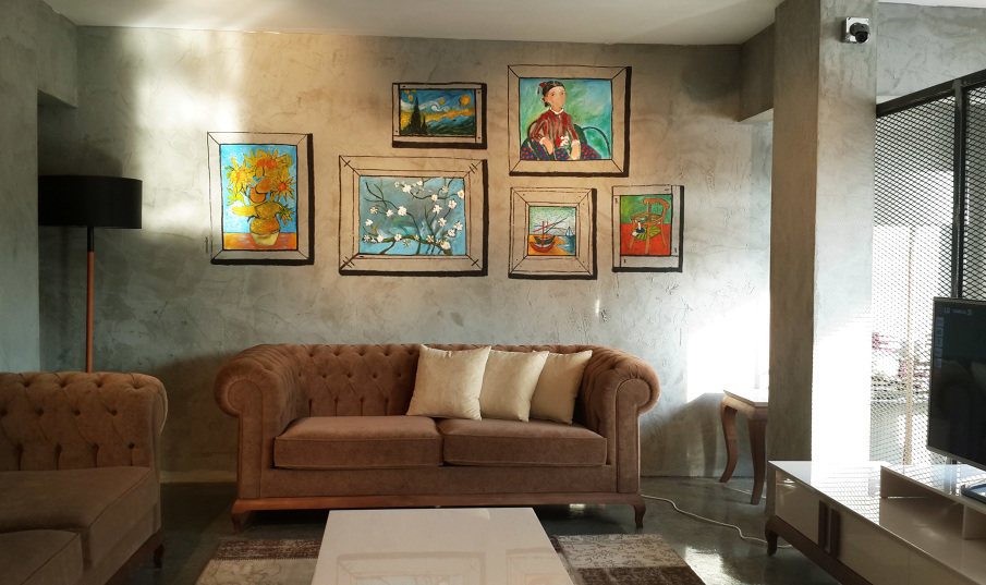 Concept and murals design for "Loda" - Gamze Yalcin