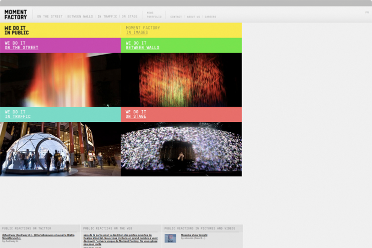 Moment Factory - Daniel Fortin / Folio