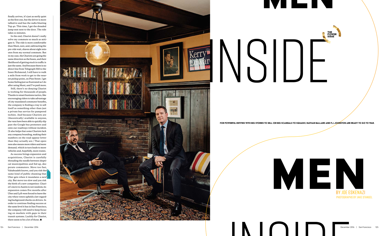 San Francisco Magazine: Inside Men - Amy Silberman