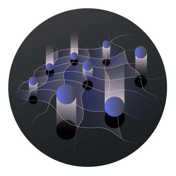 Particles and Spacetime - Ana Kova | Illustration & design