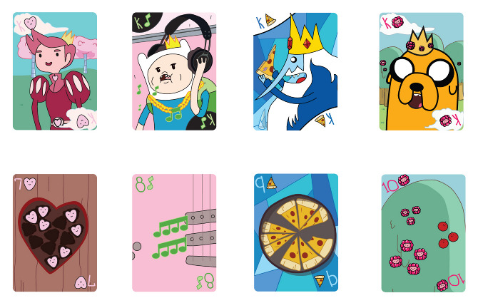 Adventure Time Playing Cards - SQUARExBEAR