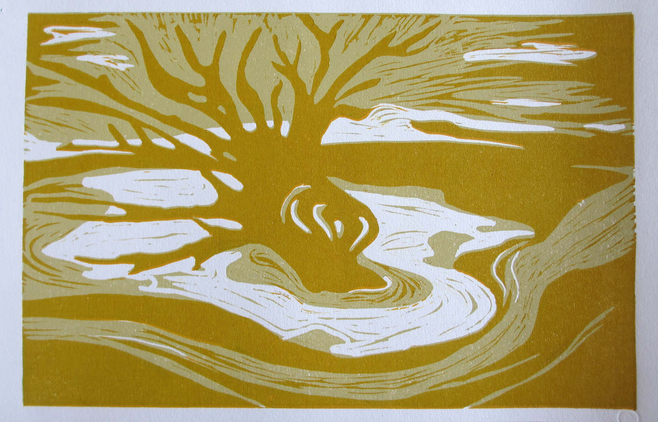 Linocuts and Tetra-Pak Prints - Helen Woolston