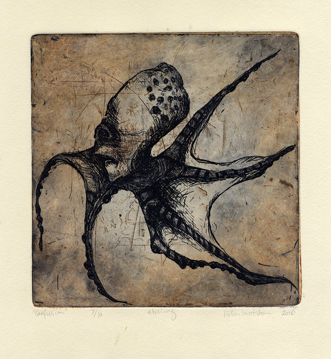 Confusion: Octopus Etching - Helen Woolston