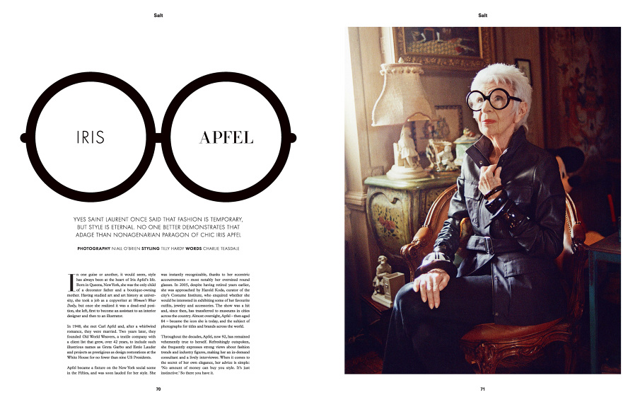 IRIS APFEL - SALT Magazine Niall O'Brien - tillyhardy