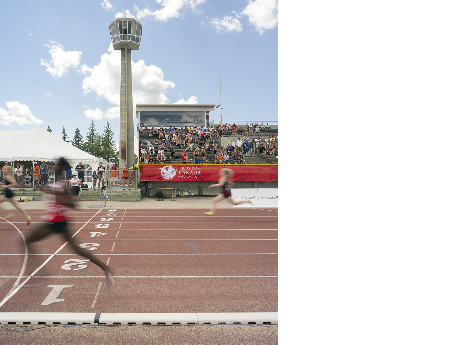 Athletics Manitoba Timing Booth - 1x1 architecture