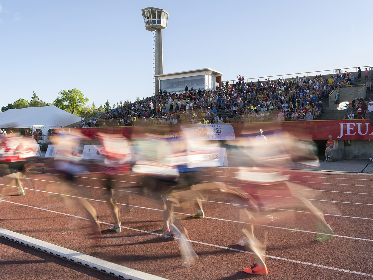 Athletics Manitoba Timing Booth - 1x1 architecture