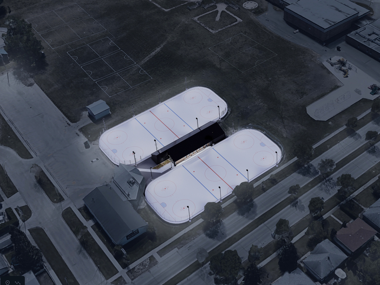 Assiniboia West Skate Change Building - 1x1 architecture