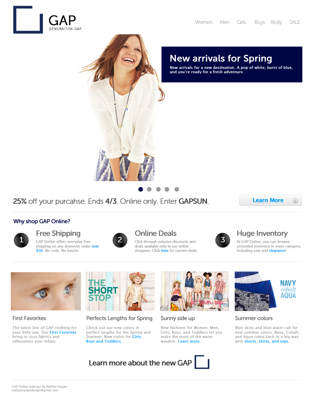 Gap Logo Redesign and Website - Nathan Harper Design