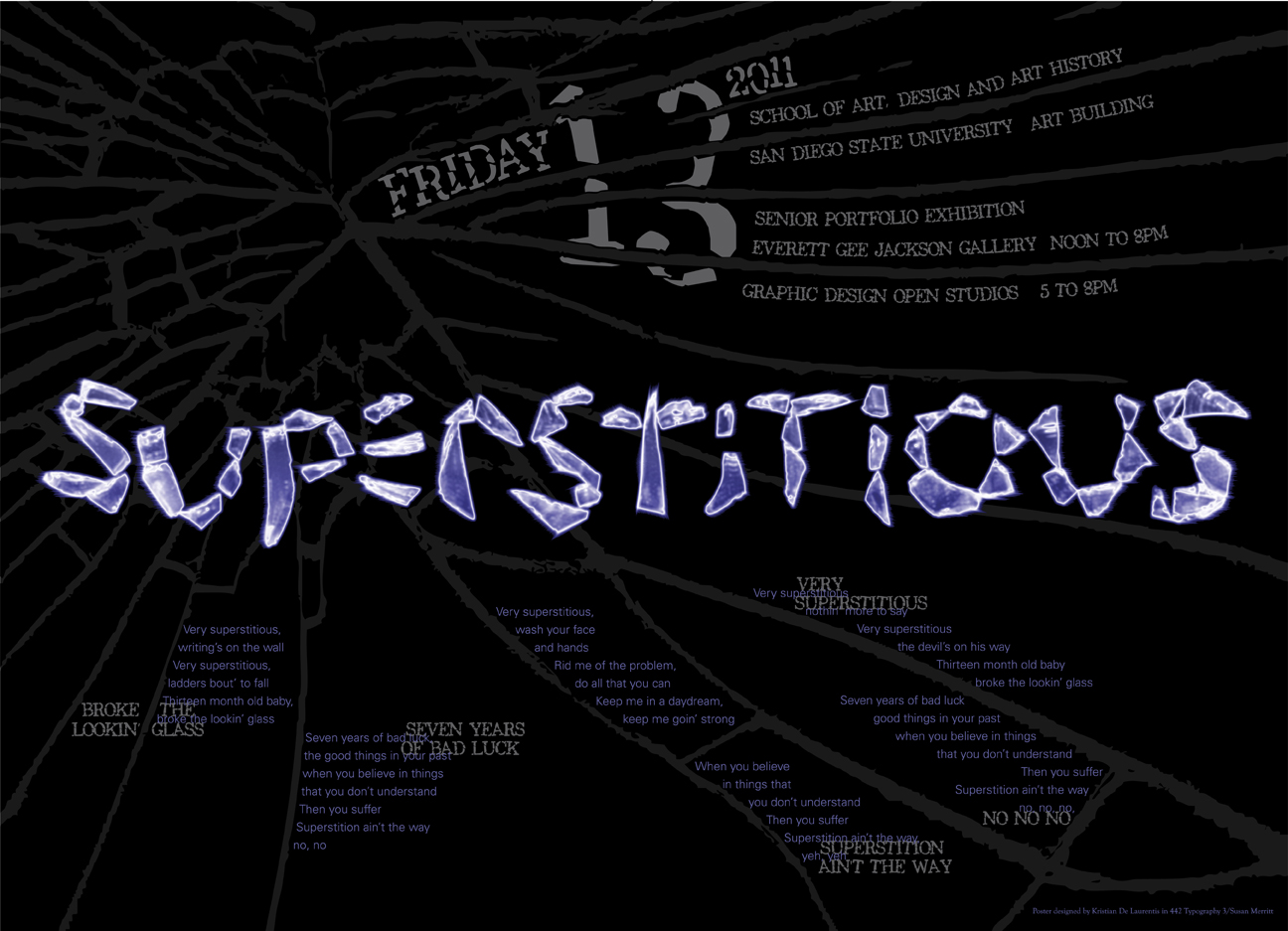 Superstitious Poster - KVDesigns